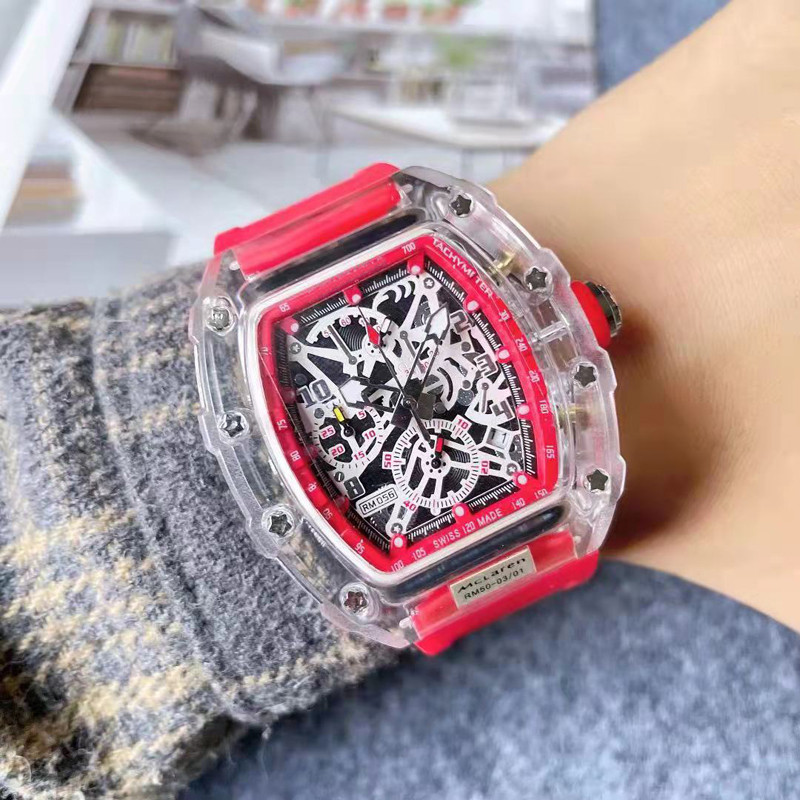 2024 Low Price Clearance Fully Automatic Men's Watch Transparent Barrel ...