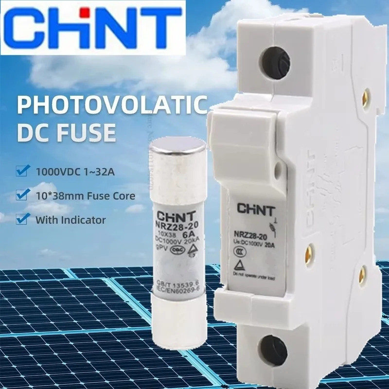CHINT NRZ28-20 Solar DC Fuses 1000V PV Photovoltaic 6A 10A 15A 16A 20A ...