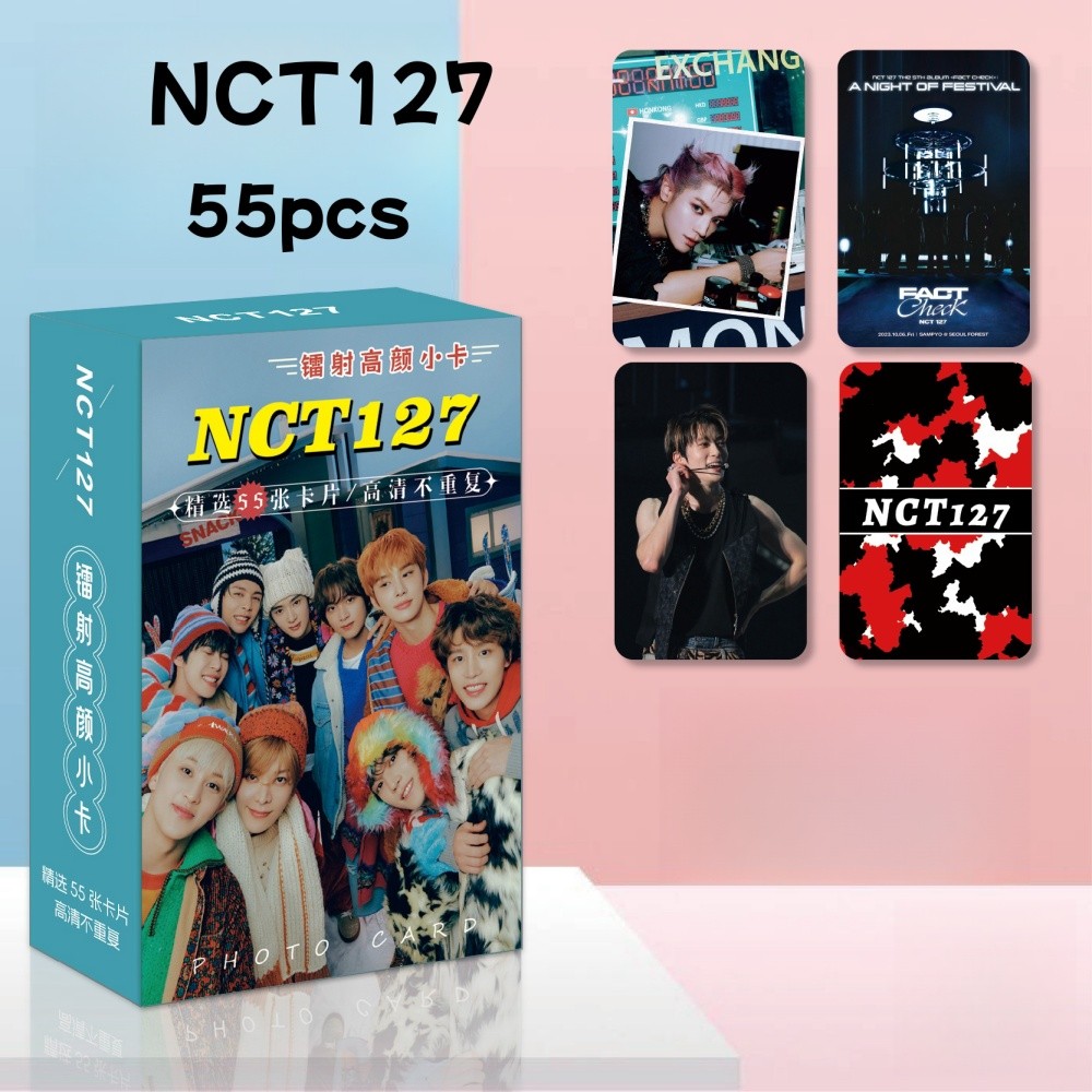 50-119pcs NCT Wish 127 DREAM Laser Hologram Lomo Cards WayV JISUNG Jeno ...