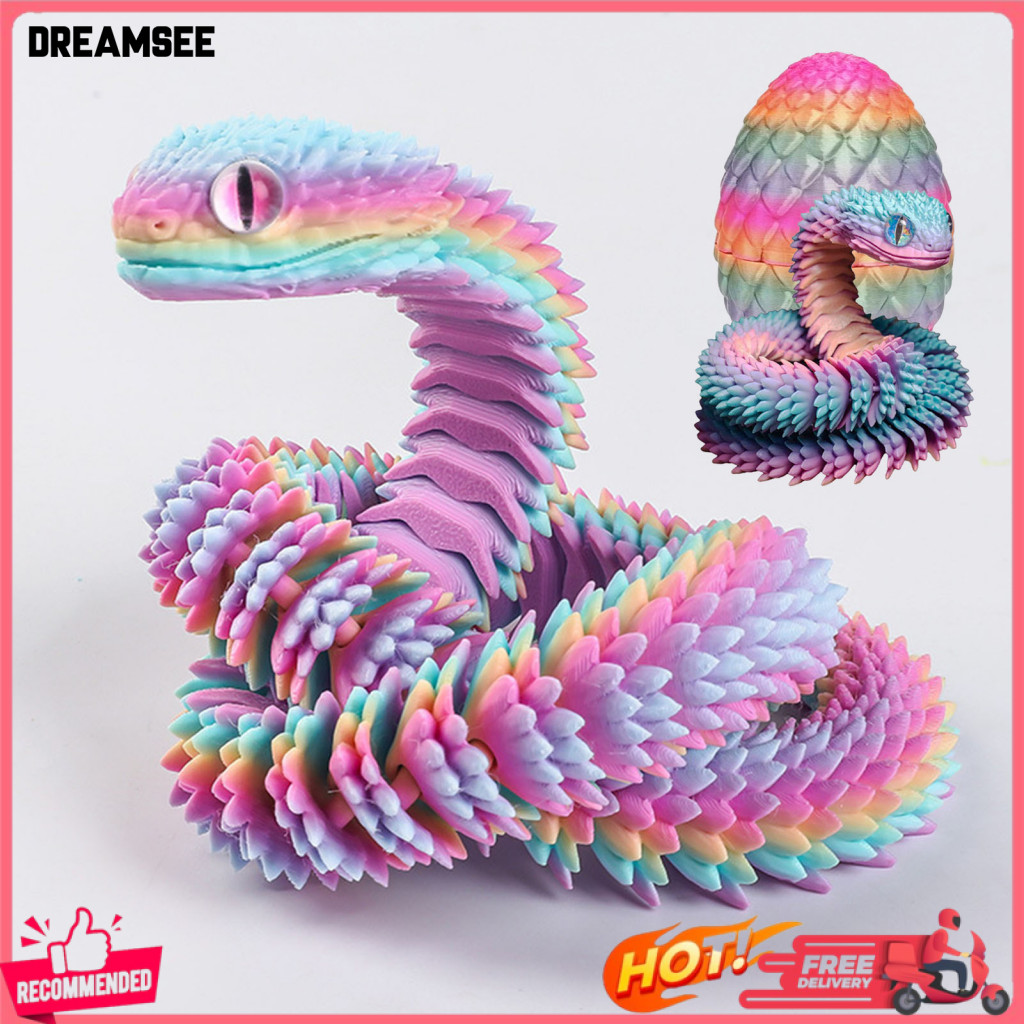 New* Jewelry Storage Snake Egg Lifelike Snake Toy 3d Printed Snake Egg ...