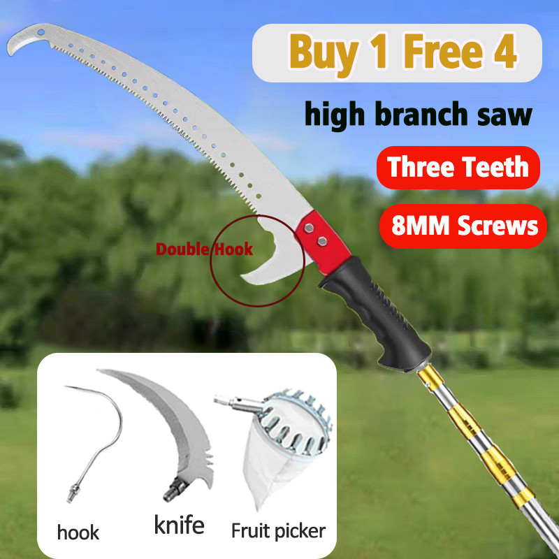 【Buy 1 free 4】High Branch Saw Hand Saw for Wood Scalable Fruit picker ...