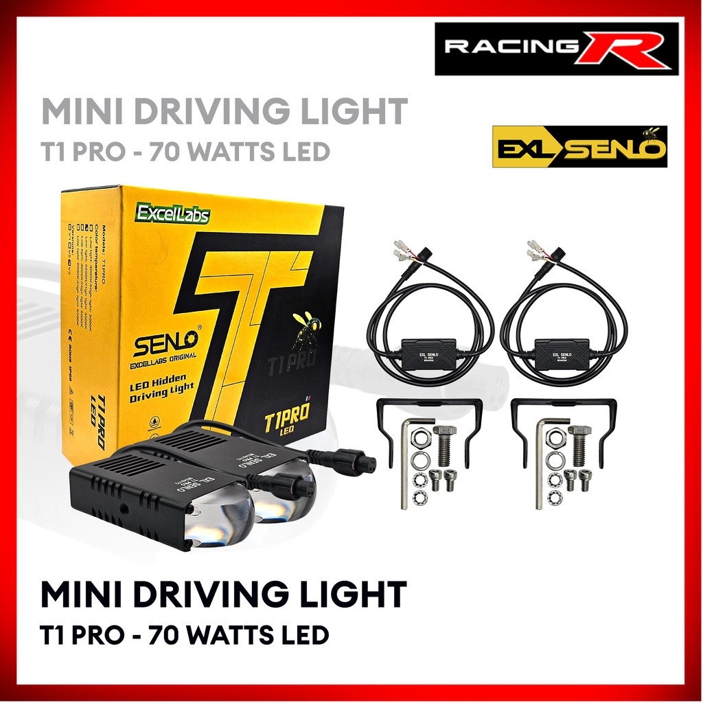 SENLO T1 PRO Mini Driving Light 70 WATTS MDL for Motorcycles Cars W ...