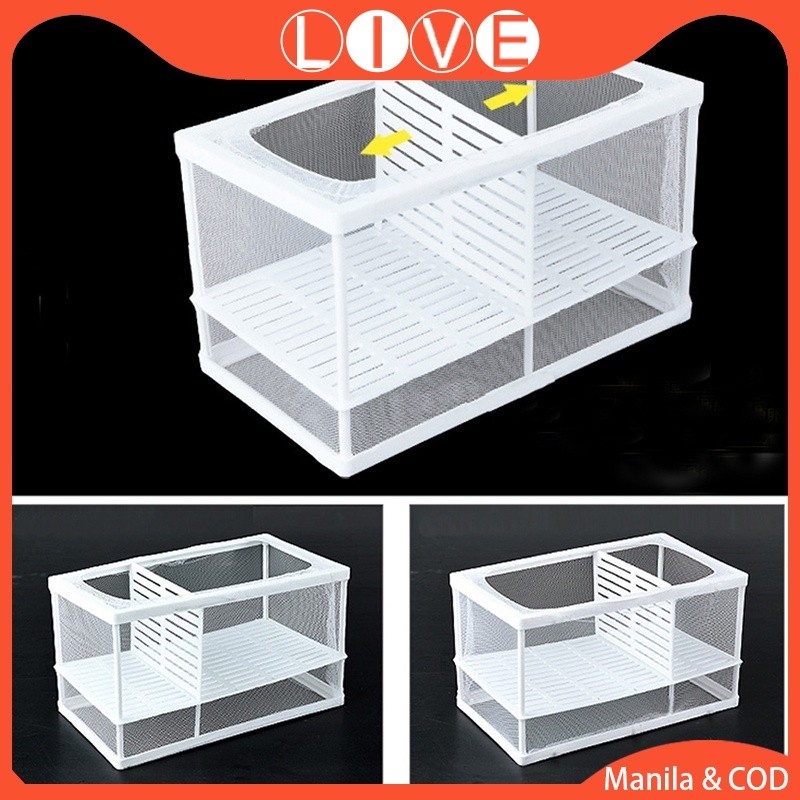 Fish Breeding Box Aquarium Breeding Incubator Mesh Box With Isolation ...