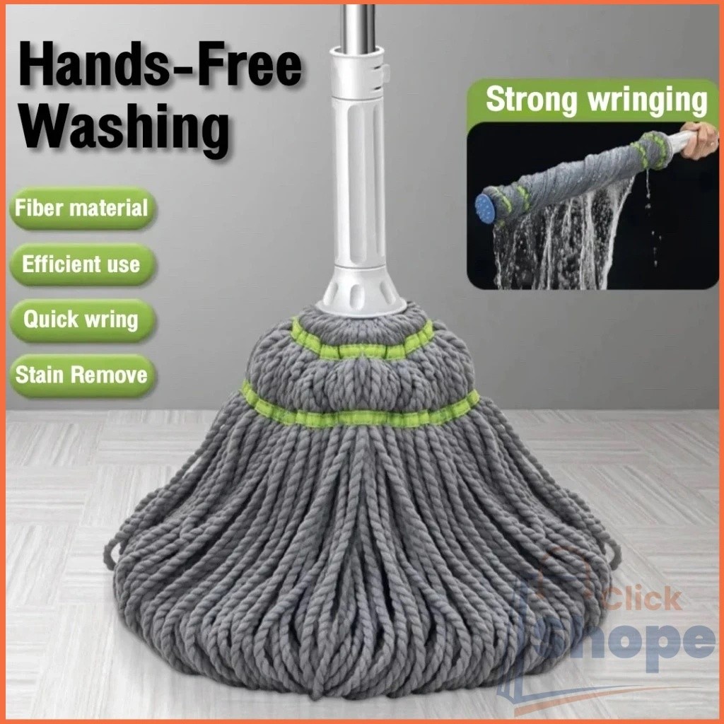 CLICK SHOPE Spin Mop Magic Tornado Mop 360 Degree Scrubber Mop With ...