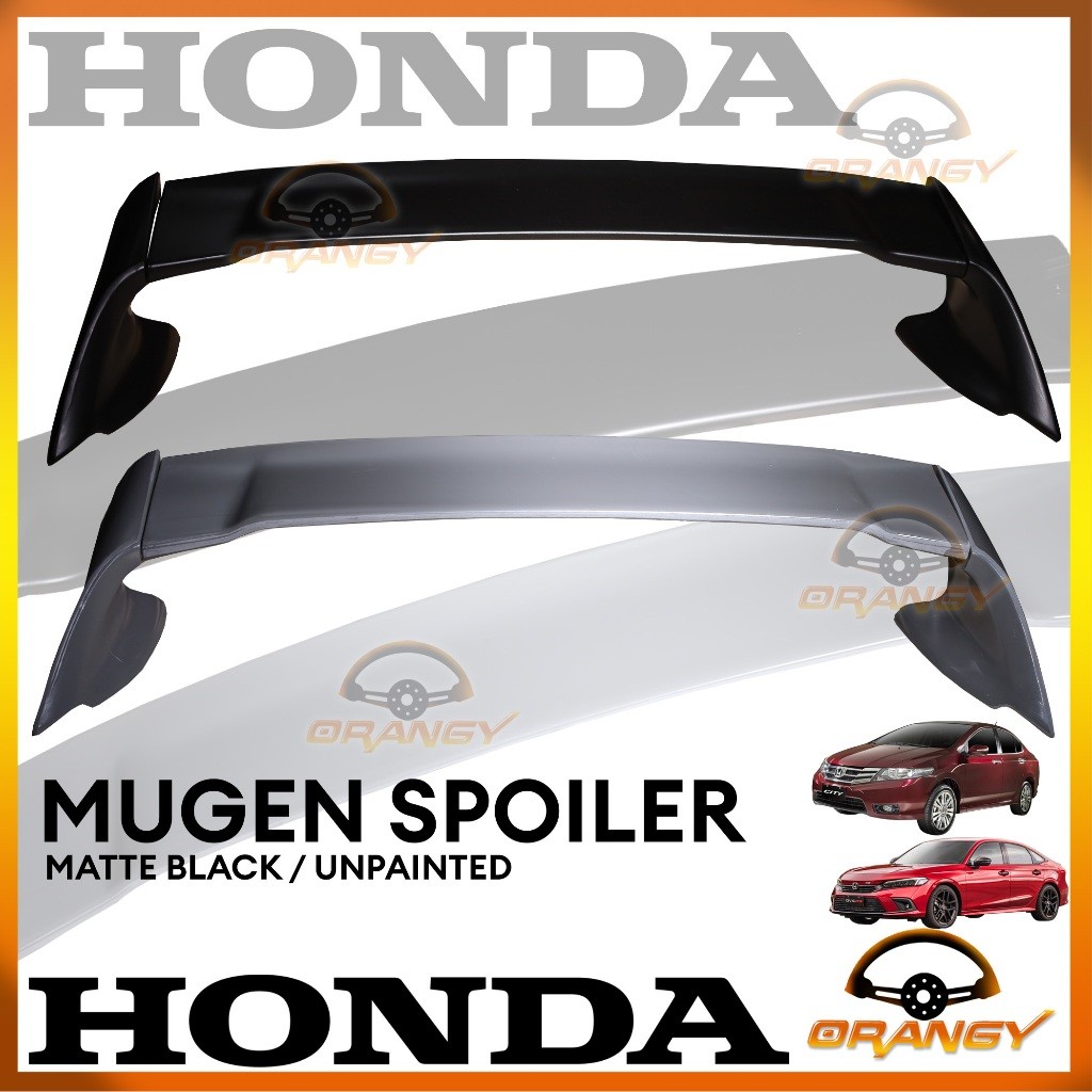 MUGEN Spoiler Rear Wings w/ Emblem for Honda Civic 1990 to 2025 / City ...