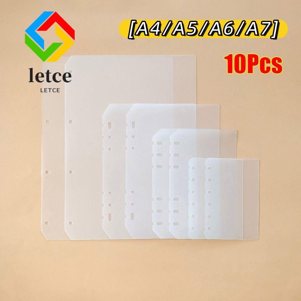 LETCE 10Pcs Notebook Divider, A4 A5 A6 A7 Matte Inner Paper Separator ...
