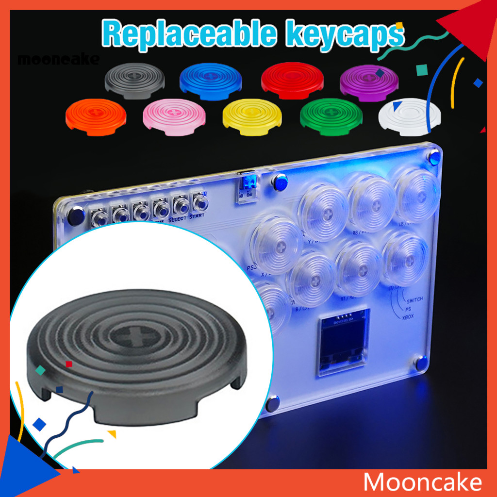 mooncake| Keyboard Hat Frosted Button Covers 12pcs Transparent Frosted ...
