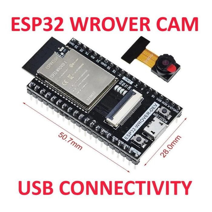 ESP32 Cam WROVER Camera ESP 32 Dev Board GPIO Wifi Bluetooth Controller ...