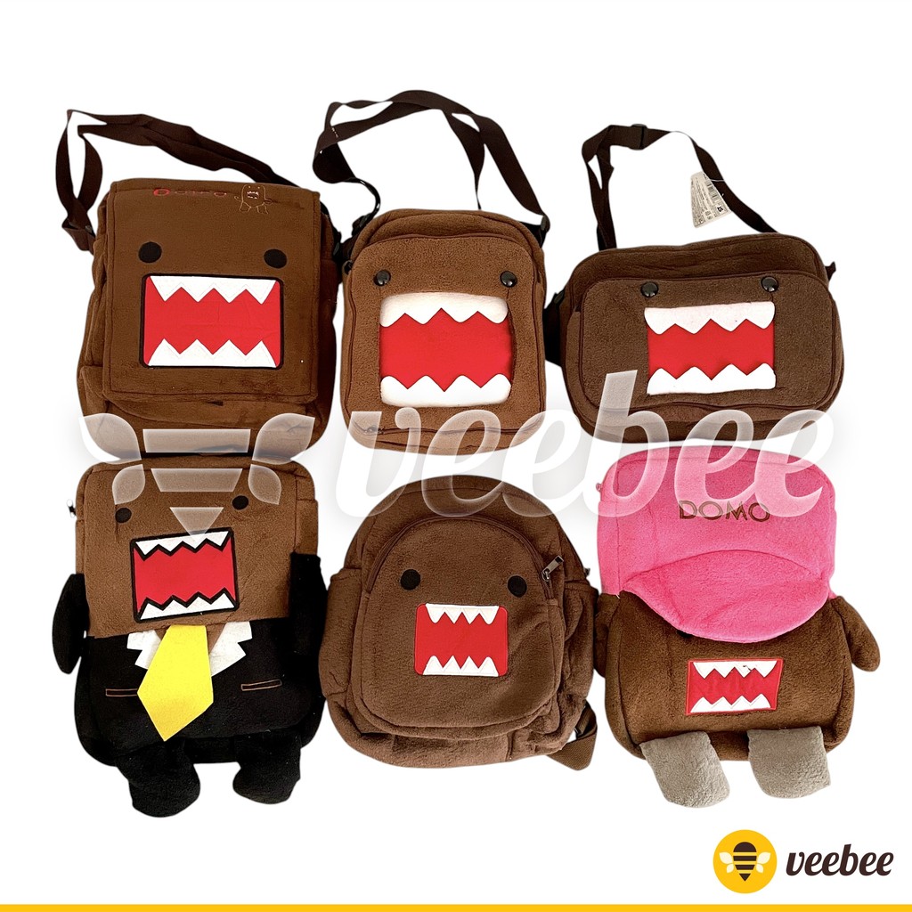 Domo Kun Backpack Doll bag/ side sling bag/ children's bag | Shopee ...