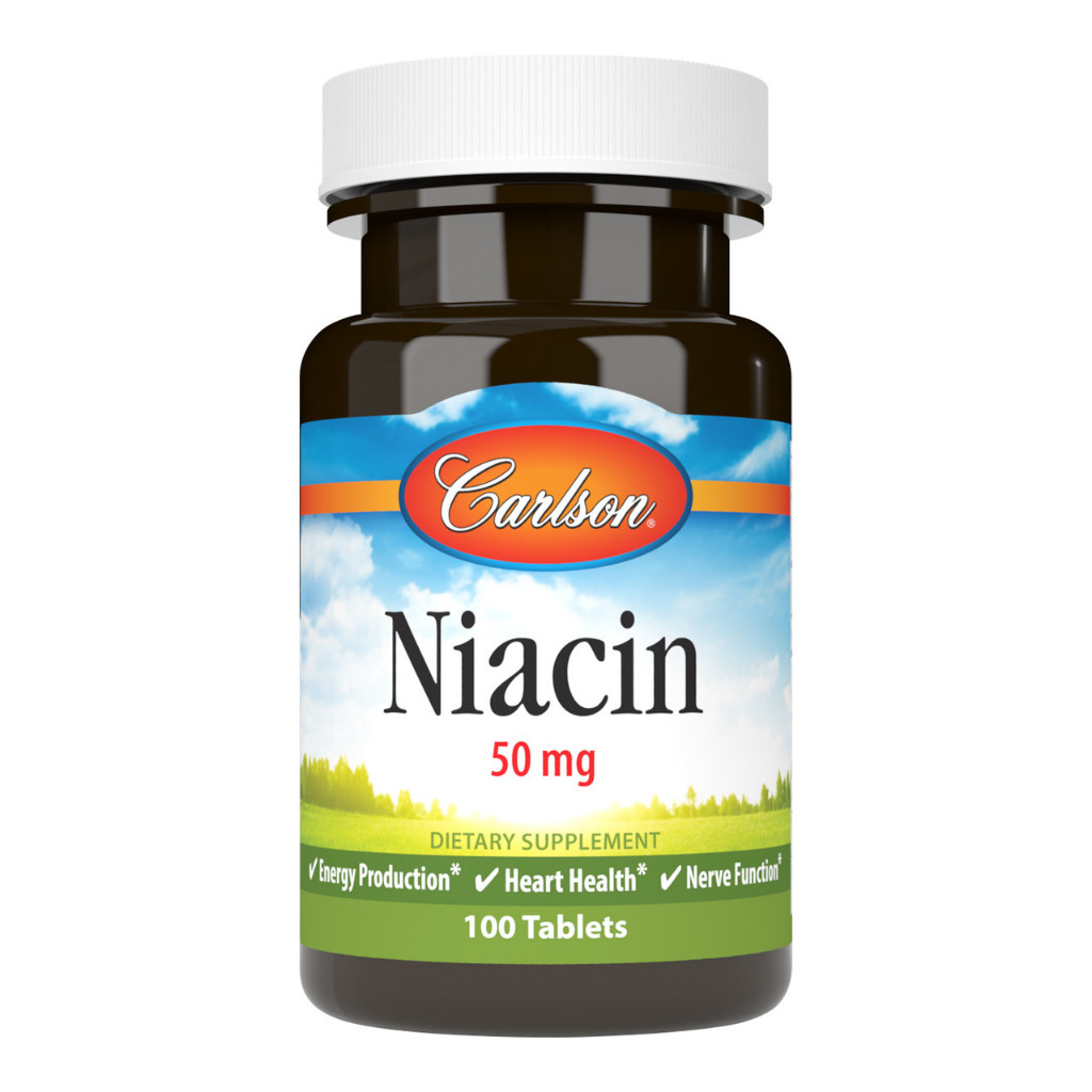 Carlson Niacin Vitamin B3 50mg Supplement 100 Tablets | Shopee Philippines