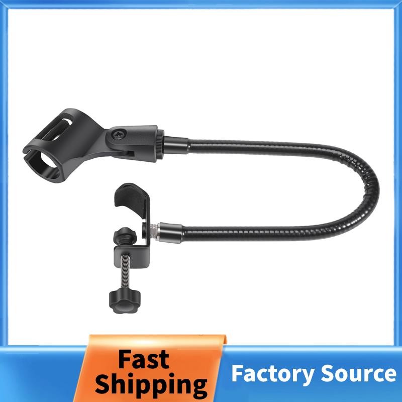 Microphone Stand Flexible Gooseneck Desk Clamp Holder Microphone Arm ...