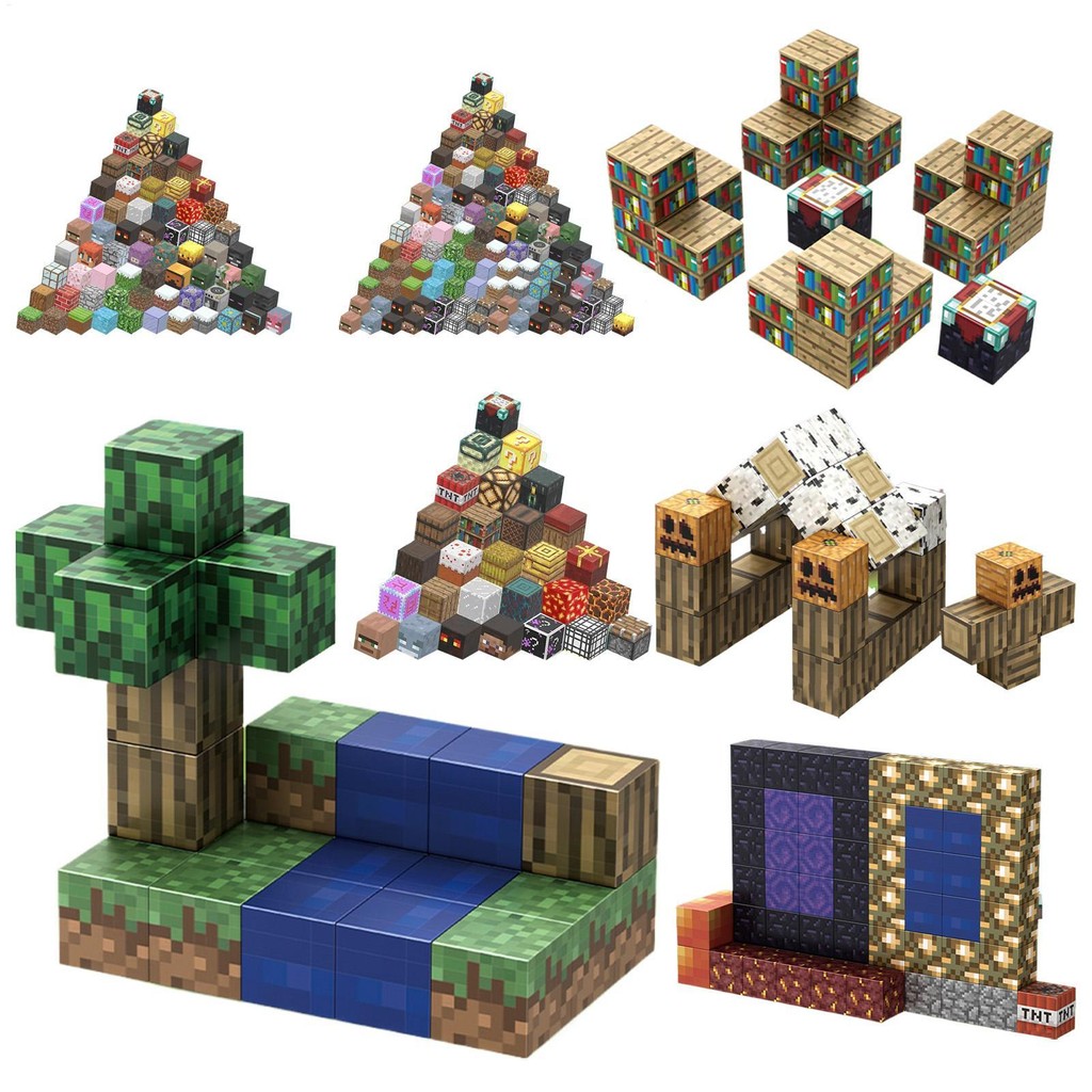Minecraft Magnetic Blocks Magnetic Blocks for Kids Learning ...