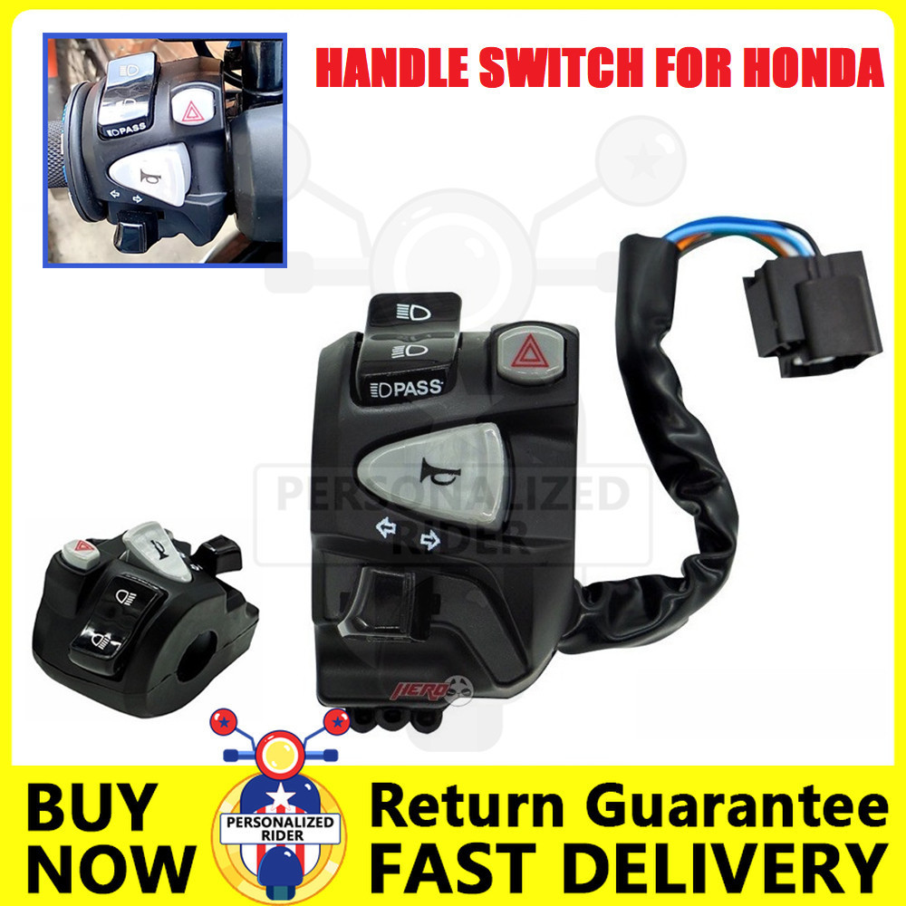 HONDA CLICK 125i/150i HANDLE SWITCH WITH PASSING LIGHT LEFT SIDE FOR ...