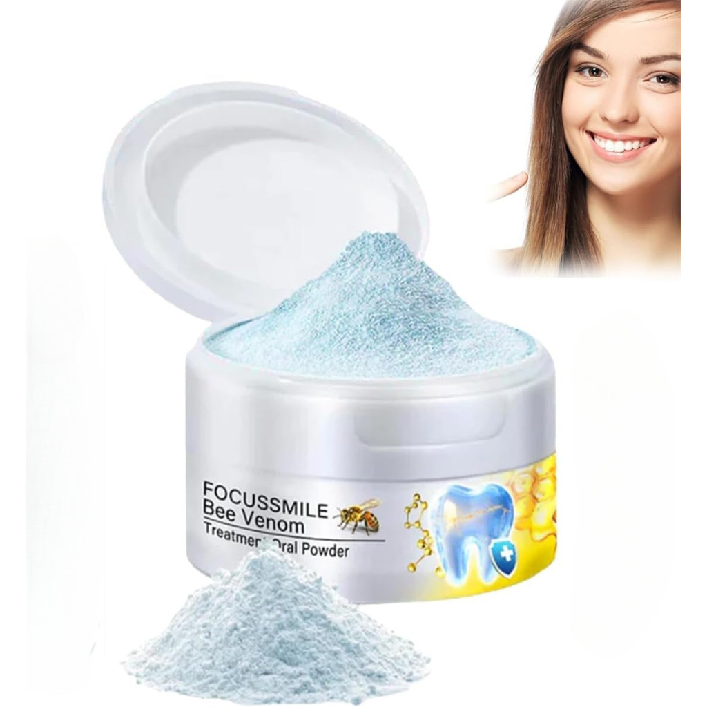 Focus smile Bee Venom Treatment Oral Powder,Natural Tooth Powder ...