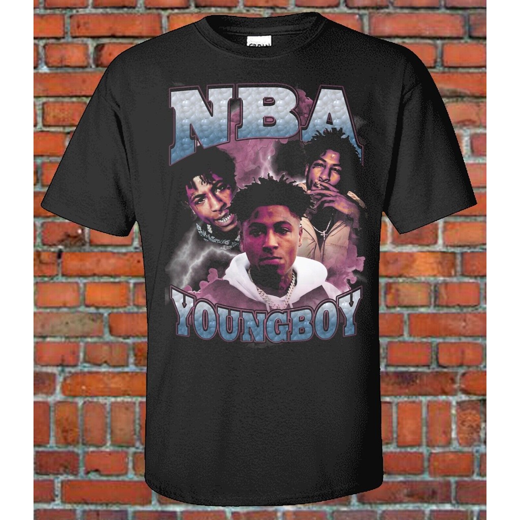 Nba Youngboy 90S Style Vintage Bootleg Tee Never Broke Again Hip Hop ...