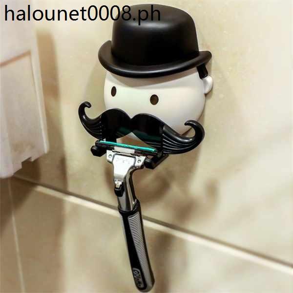 Manual Razor Holder Wall-Mounted Storage Creative Razor Hanger Hook ...