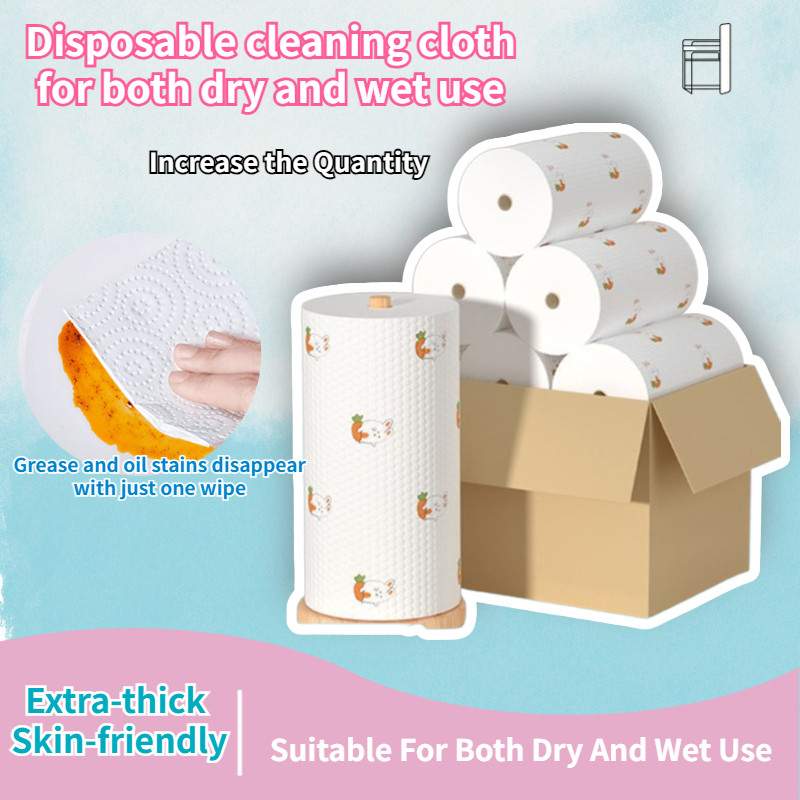 150PCS Disposable Kitchen Papers Towel Tissue Rolls Dishcloth Paper ...
