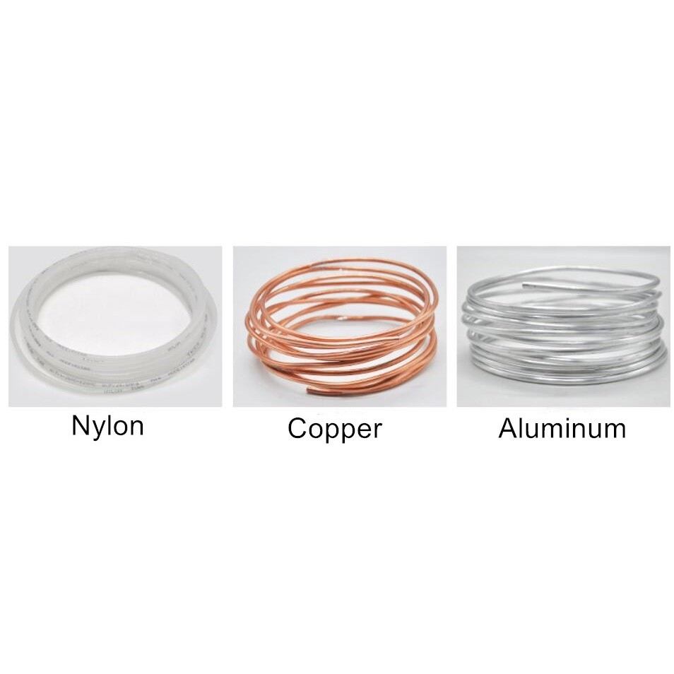1 Meter Lubricating Oil Pipe Copper Aluminum Nylon Tube For Machine Oil ...