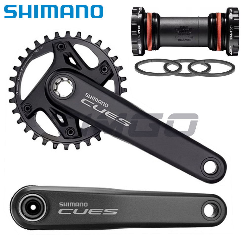 Shimano Cues FC-U6000 MTB Bike 1×9/10/11 Speed 2-Piece Crankset 32T 170mm HollowTech II BB-MT501 ...