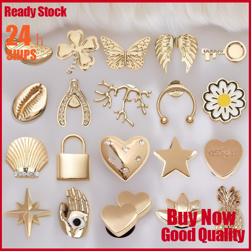 Luxury Alloy Metal Shoe Charm Collection | Premium Clog Decorations ...