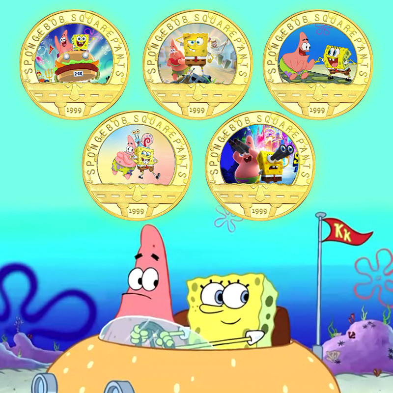 Spongebob SquarePants Star School Children Gifts Commemorative Coins ...