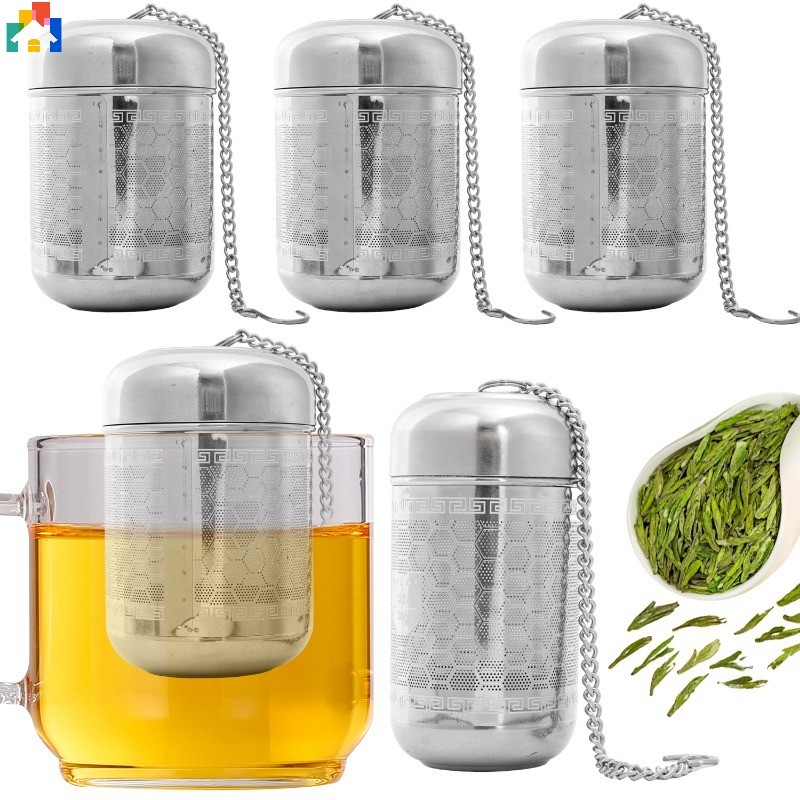 304 Stainless Steel Tea Infuser Spice Seasoning Ball Fine Mesh Coffee ...