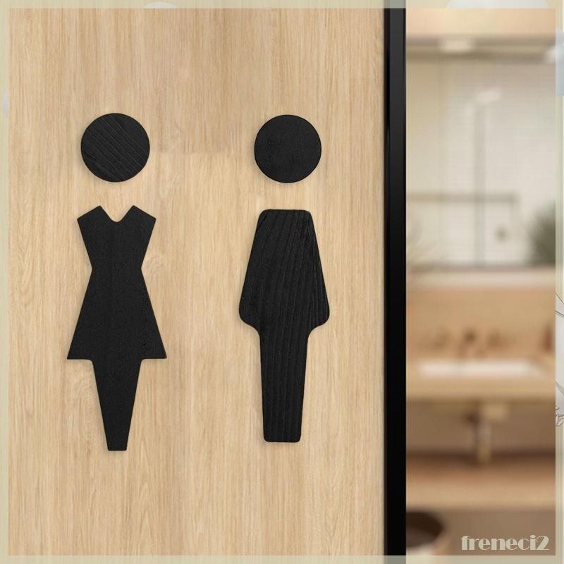 [Freneci2] Men and Women Restroom Signages Multifunctional Portable ...