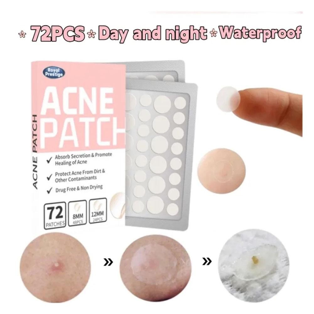 72PCS Salicylic Acid Acne Pimple Patch Invisible Anti-acne Sticker P3Y4 ...