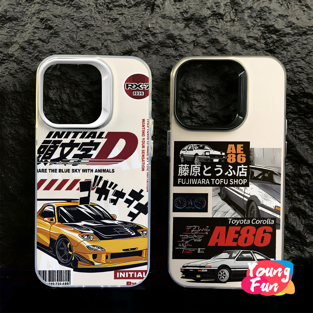 JDM AE86 Sports Racecar Case for iPhone 16 PRO MAX 15 11 14 XR 13 11 12 ...