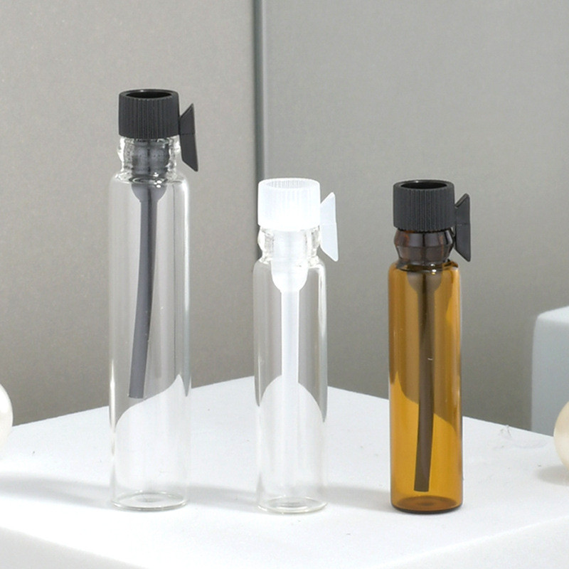 0.5ml 1ml 2ml 3ML Mini Perfume Sample Vials Clear Glass Empty Portable ...