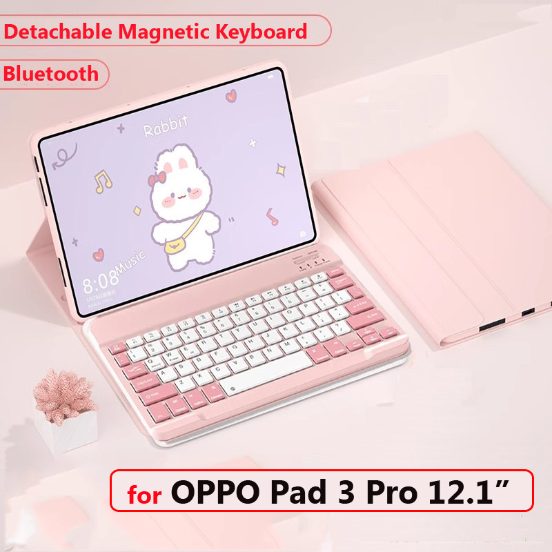 Case for OPPO Pad 3 Pro 12.1" 2024 with Keyboard Detachable Wireless ...