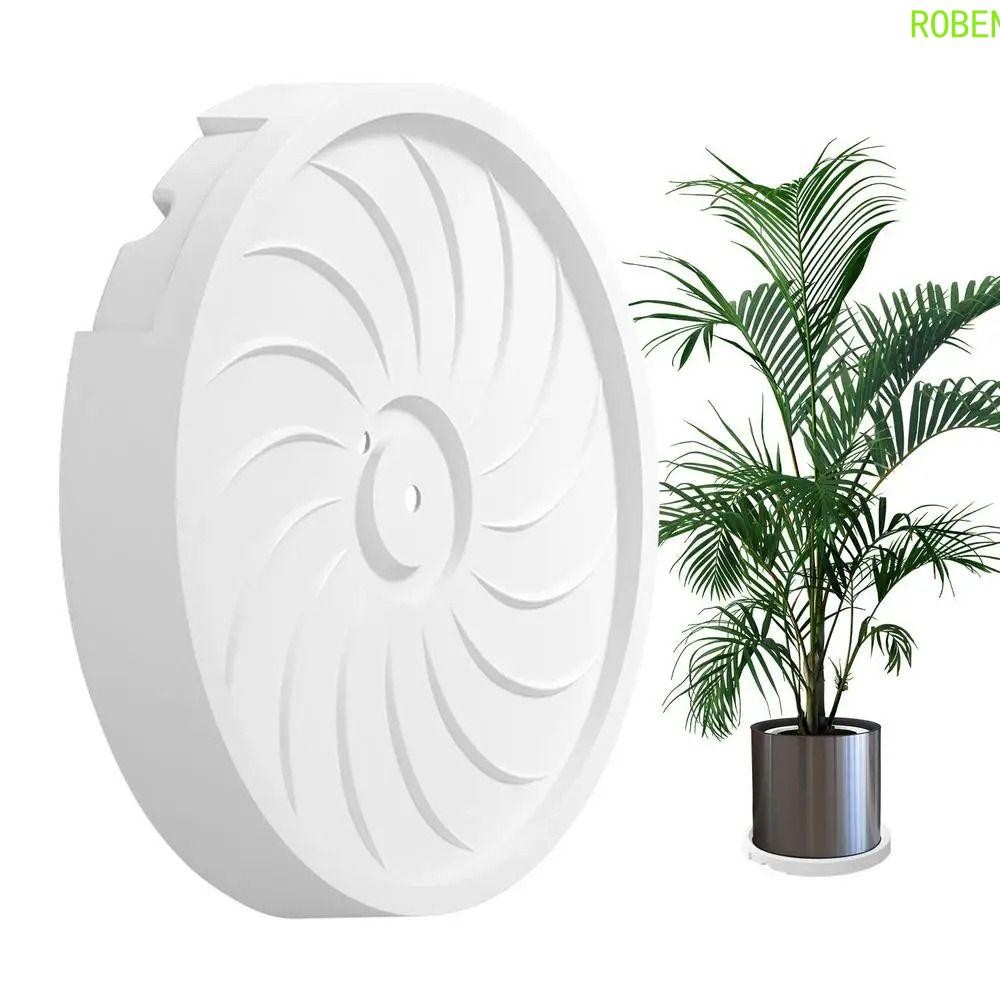 ROBEN Plant Roller Base, Round 4 Thicken Wheels Rolling Flower Pot Tray ...