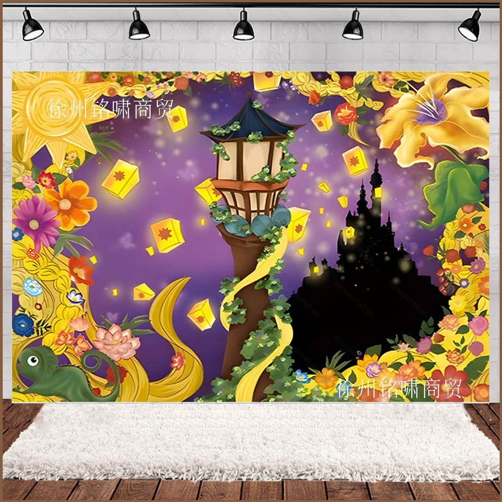 sy Rapunzel Theme decoration Celebrate birthday Party Photo Photography ...