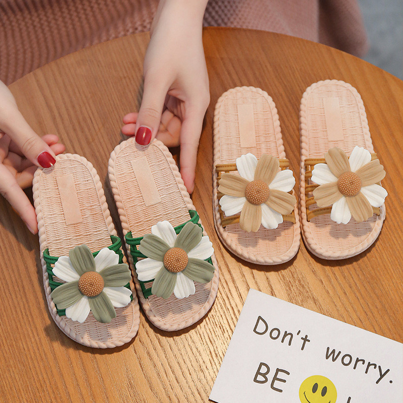Girls' Cute Slippers for Outdoor and Indoor Use, Four Seasons Sandals ...
