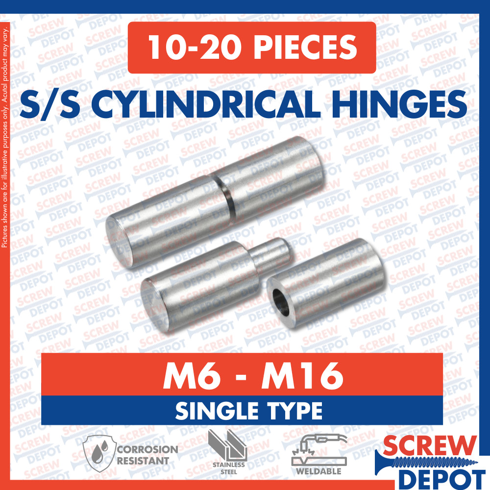 10-20PCS Stainless Steel Cylindrical Hinges / Stainless Round ...