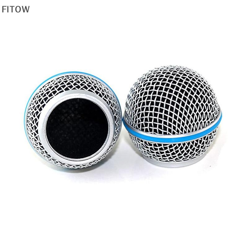 FITOW Microphone Grill Head Microphone Grille Ball Head Cover Parts ...