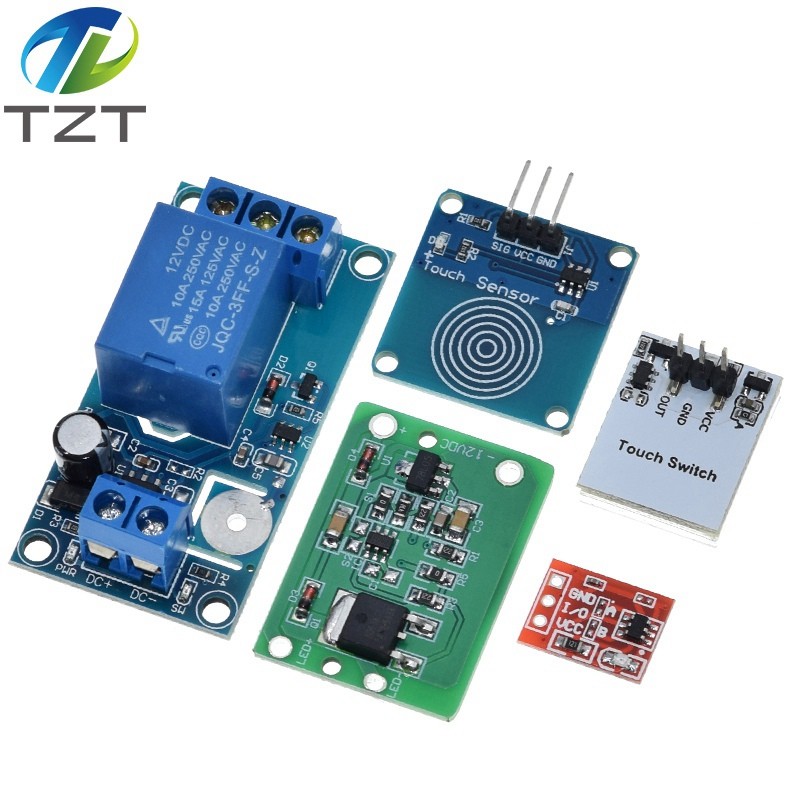 TTP223 12V 1-Channel touch relay module capacitive touch Key Switch ...