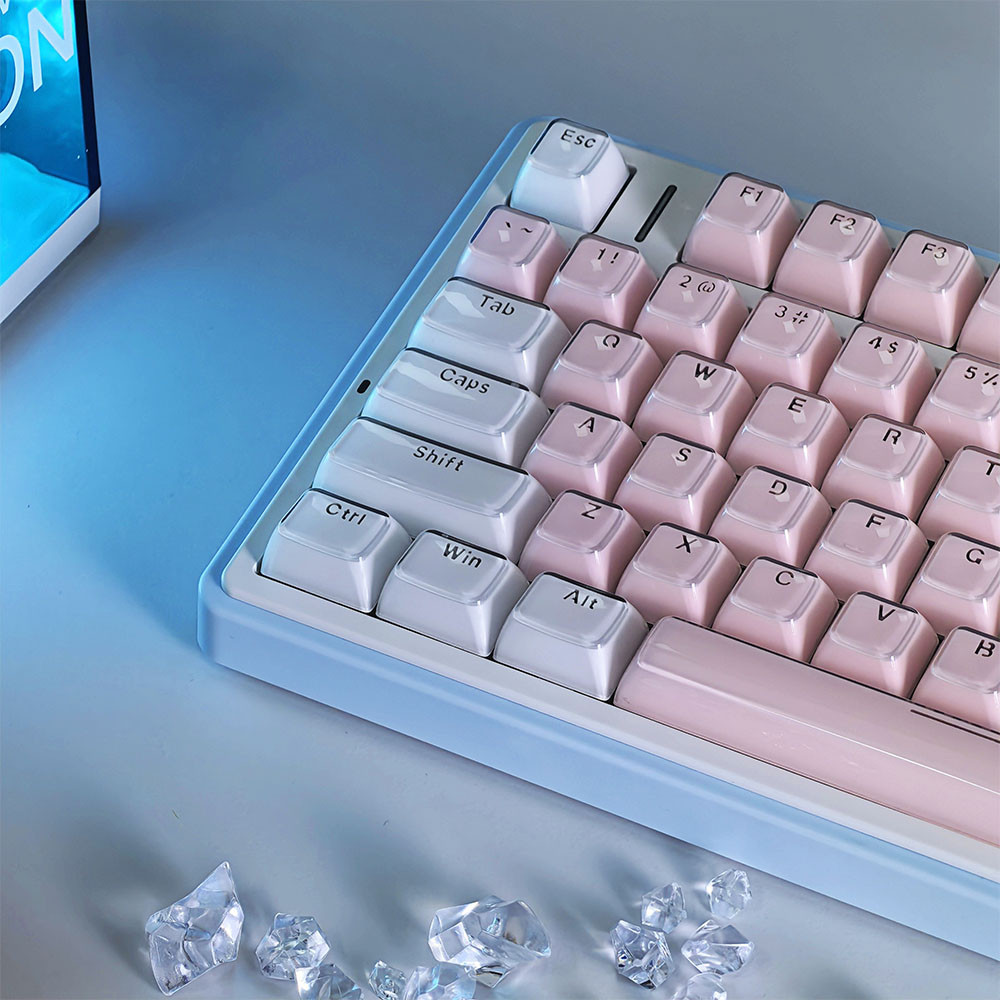 Double Shot Jelly Keycap OEM Profile PC PBT 135 Keys Light Transmission ...