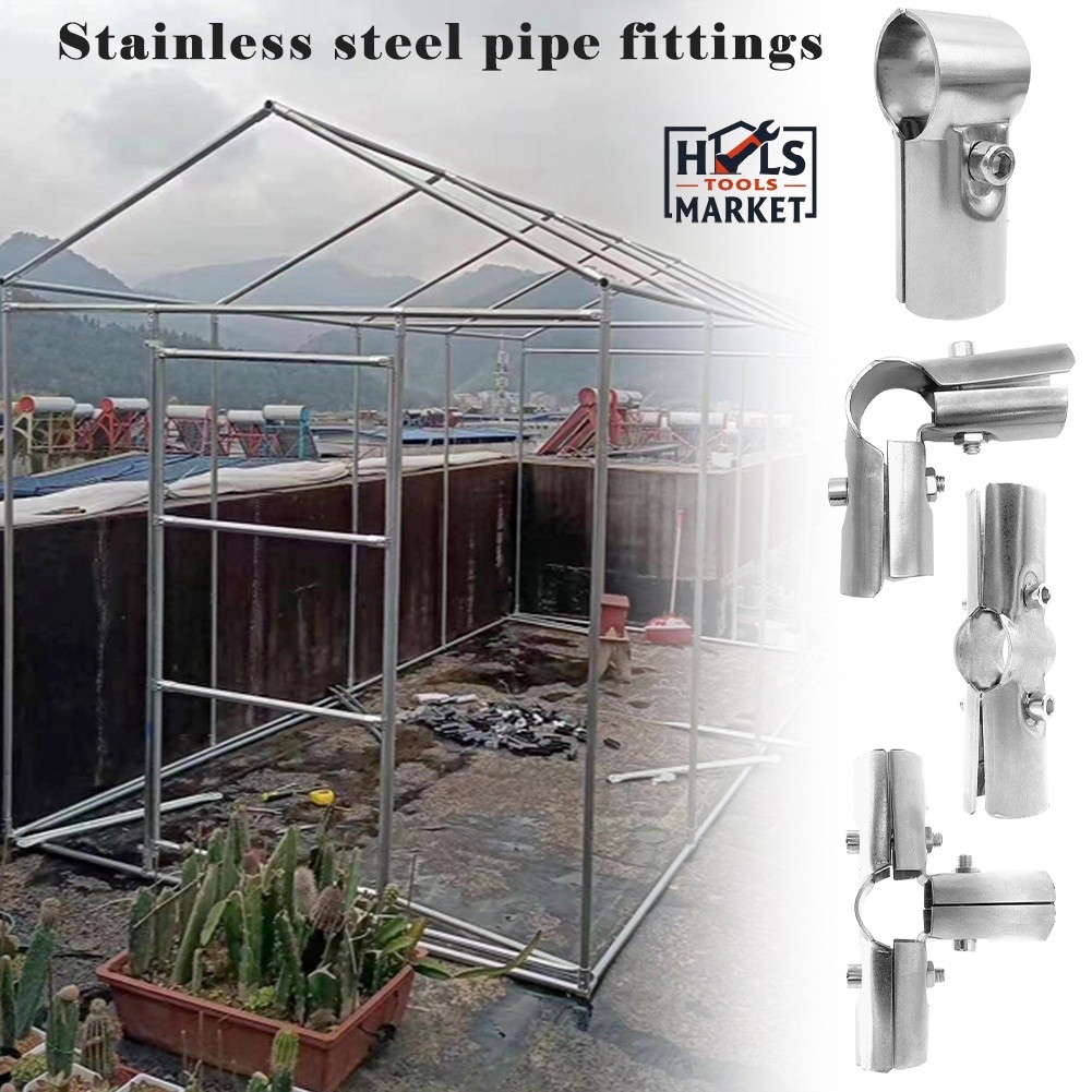 19/25mm Pipe Connector Glass Holder Pipe Tube Connector T Shape Clamp ...