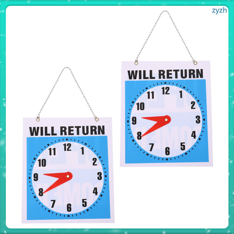Business Signs Decoration Modern Be Back Soon Clock for Businesses Will ...