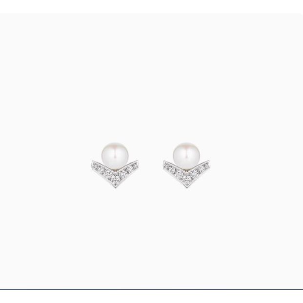 CHAUMET CHAUMET Paris José phine José phine Pearl Platinum Earrings ...