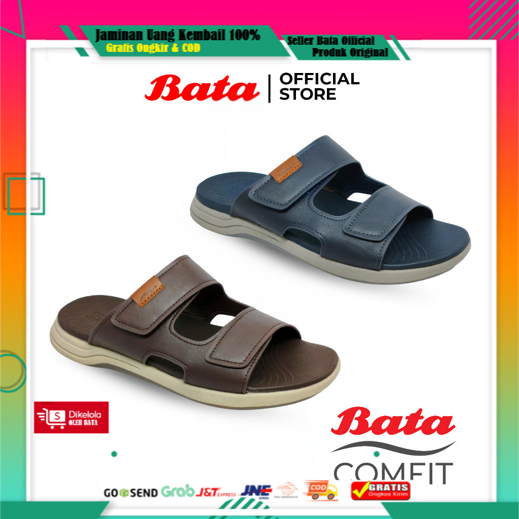 BATA COMFIT - BAMBOO "Naturfit" Men's Casual Mules Sandals | Shopee Philippines