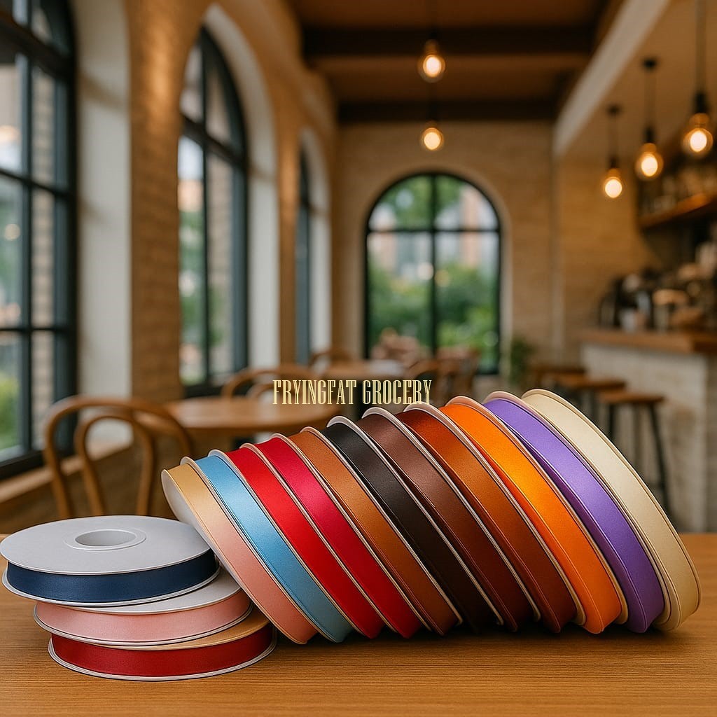 (ROLL 91 METERS) Plain Satin Ribbon 1 cm Wide (PRICE PER ROLL) | Shopee ...