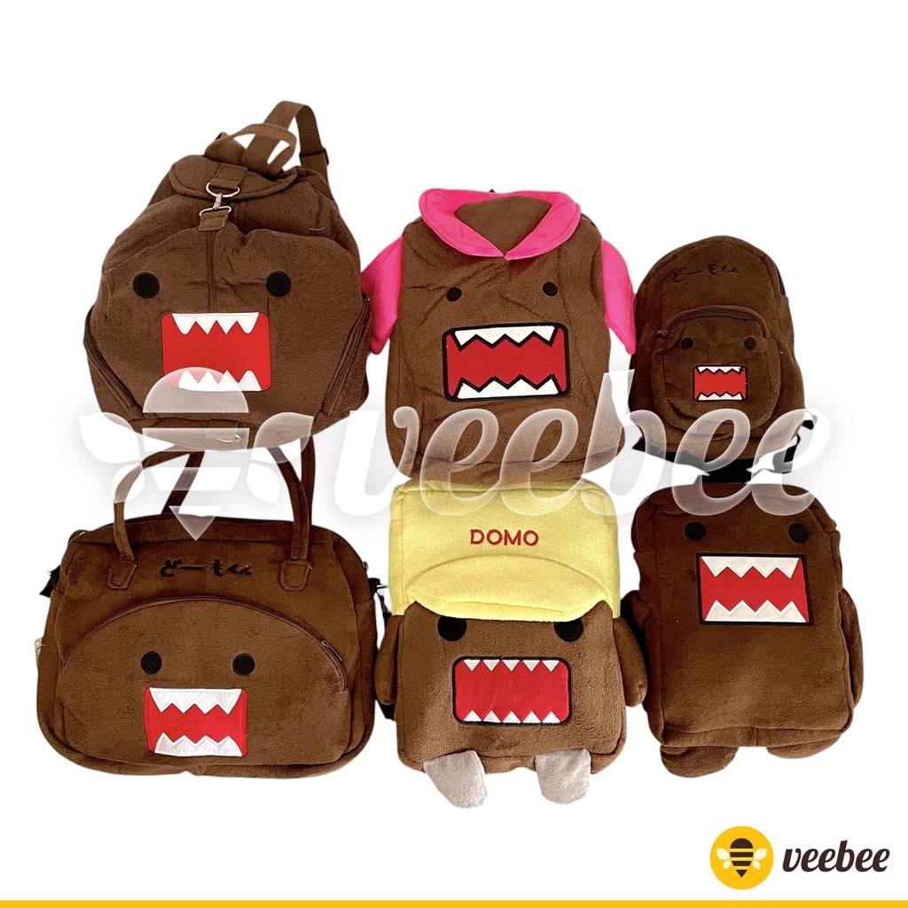 Domo Kun Backpack Doll bag/ side sling bag/ children's bag | Shopee ...
