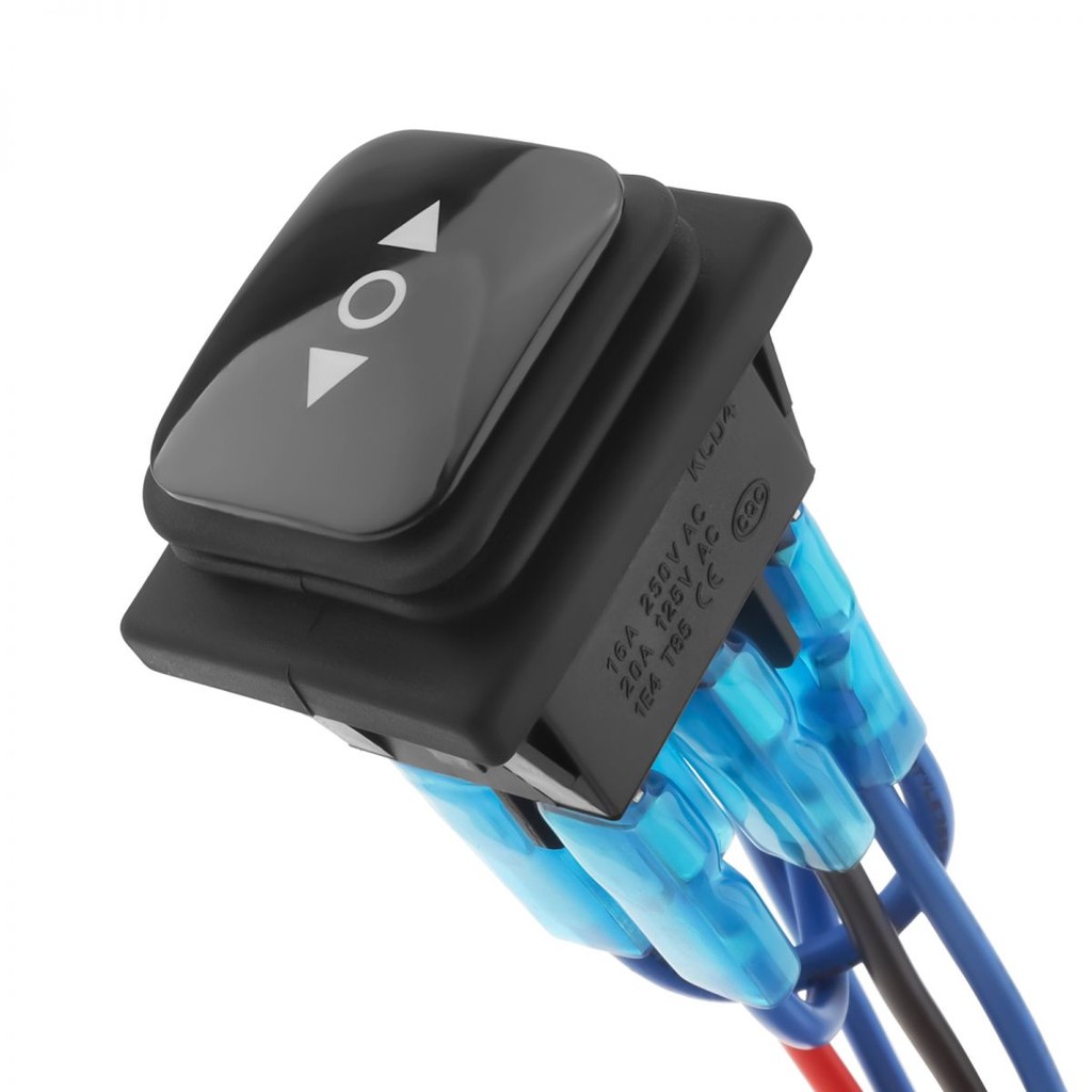 6 Pin 3 Position (ON)-Off-(ON) Waterproof Momentary Polarity Reverse ...