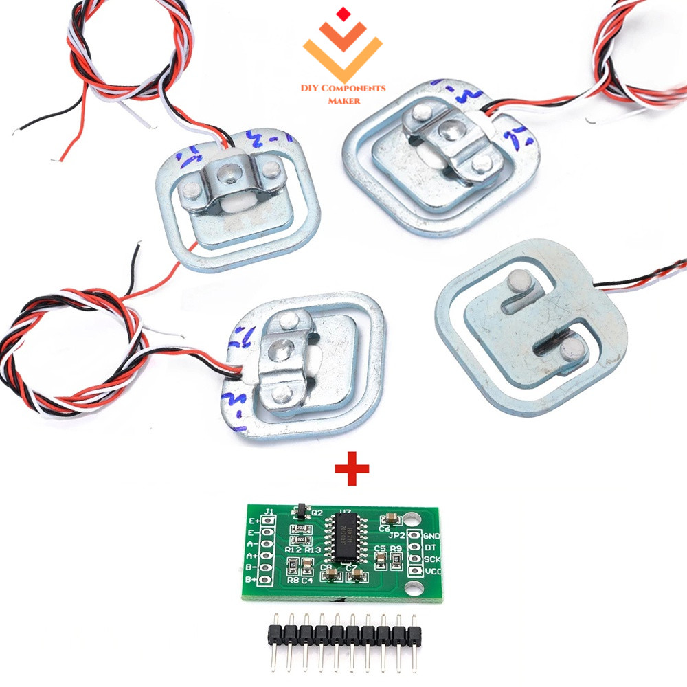 4pcs 50KG Human Scale Body Load Cell Resistance Strain Weight Sensor ...