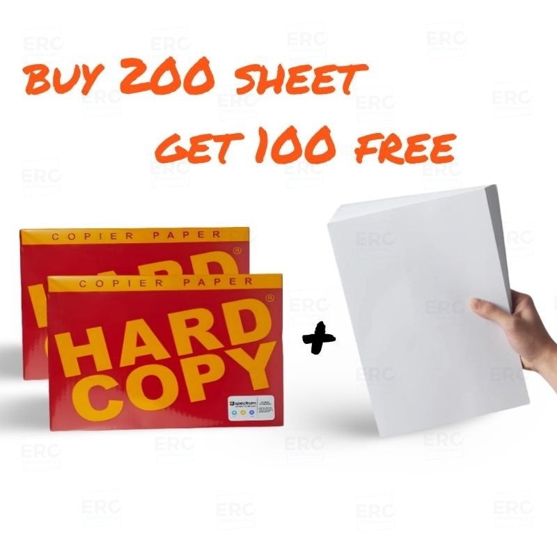Hard Copy Bond Paper Short A4 Long 70gsm Bright White Jam-Free Copier ...