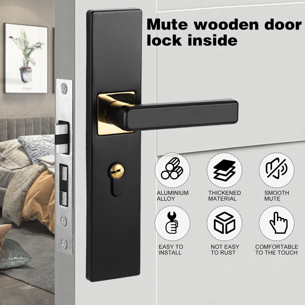 Upgrade Smart Door Lock With Key Door Knob Main Door Double Lock Set ...