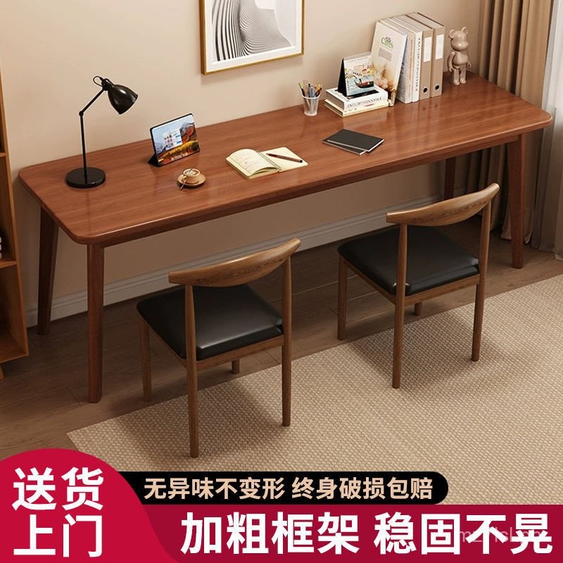 Desk Home Girls' Bedroom Long Table Simple Rental House Wall Long Table ...