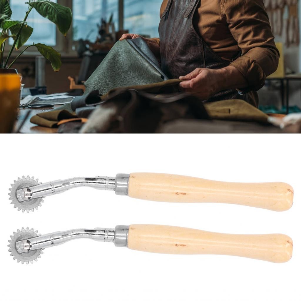 2PCS Pounce Wheel Perforator Tool For Leather Paper And Cloth DIY ...